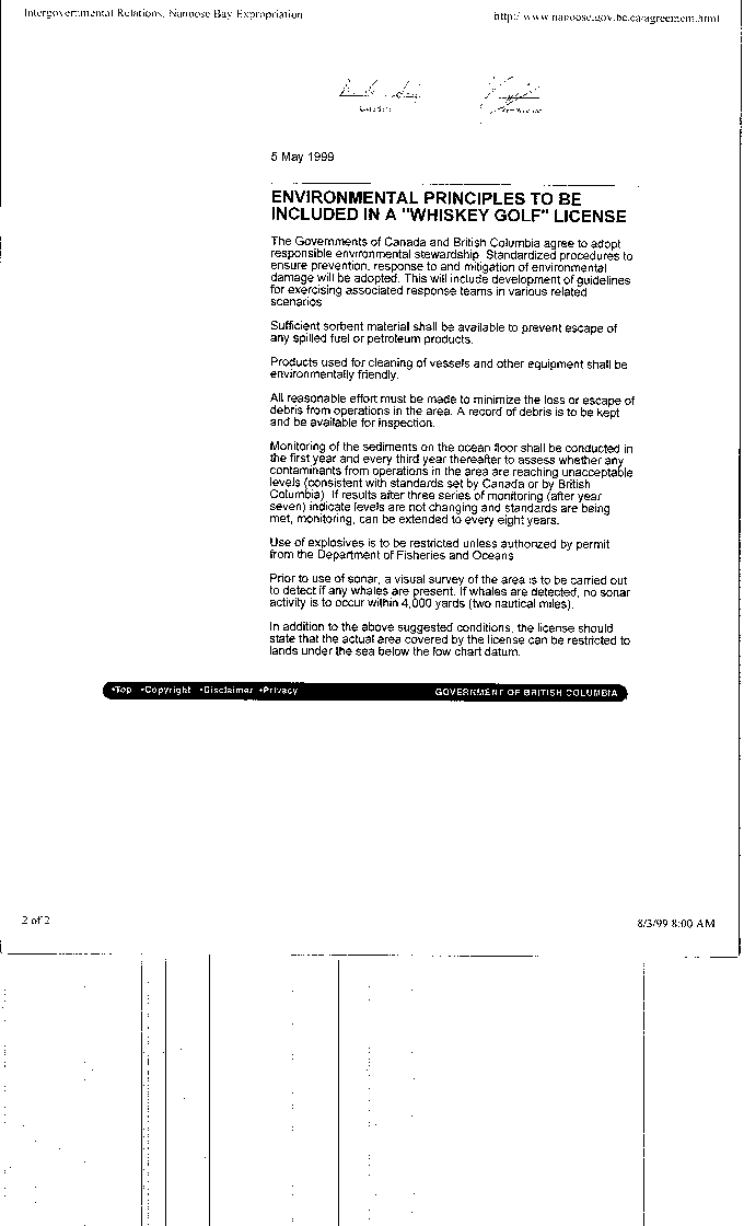 The Nanoose Test Range: Ownership and Expropriation (PRB 99-8E)