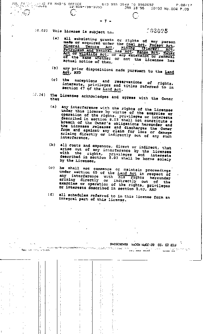 The Nanoose Test Range: Ownership and Expropriation (PRB 99-8E)